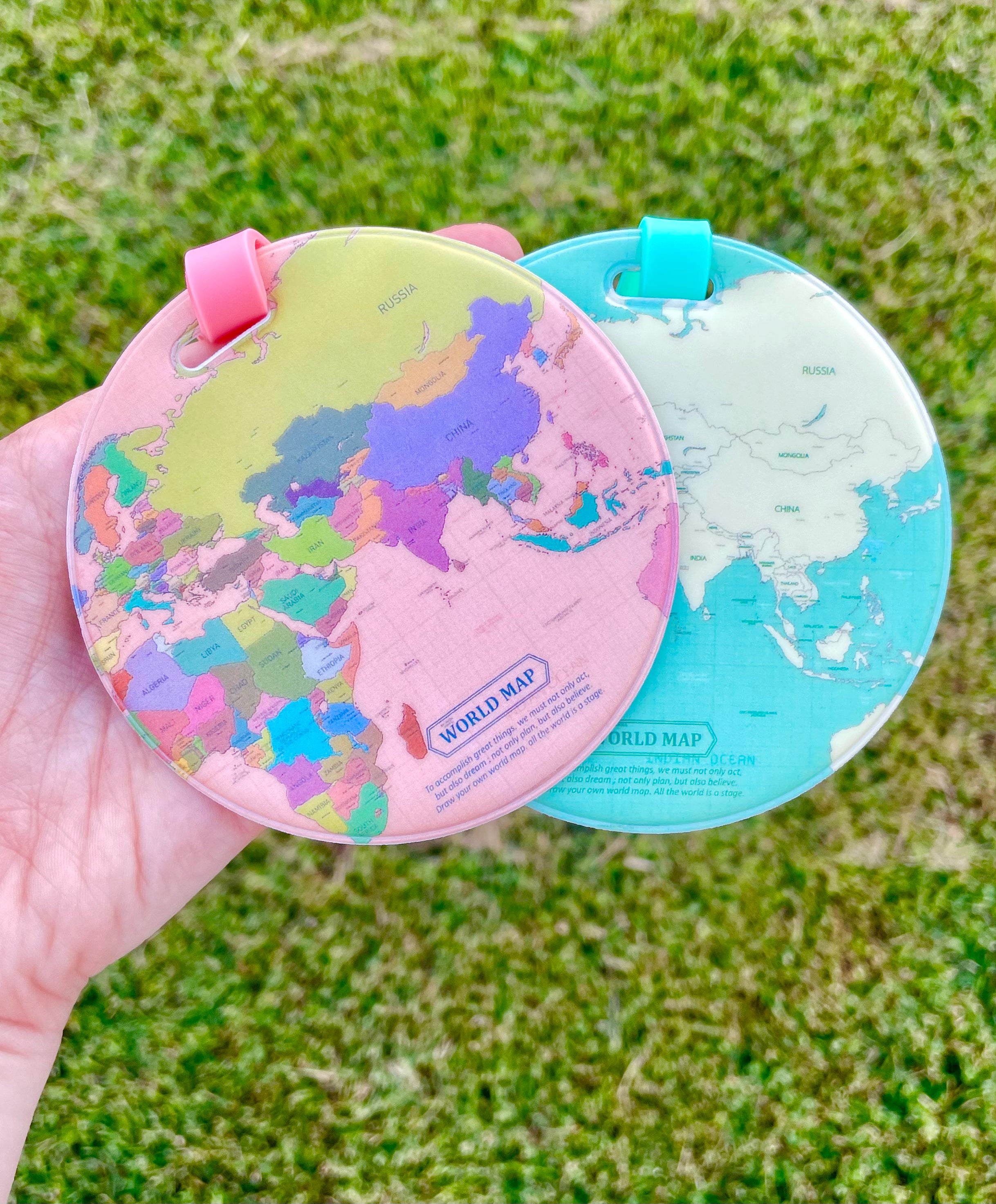 Etiqueta de Maleta Diseño del Globo Terráqueo / Luggage Name Tag – The ...